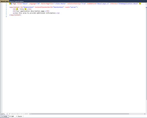C Aspx Not Rendering Properly In Visual Studio In Windows Stack Overflow