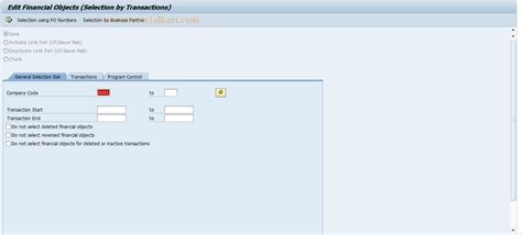 KLMASSUPD SAP Tcode Mass Processing Of Financial Objects Transaction Code