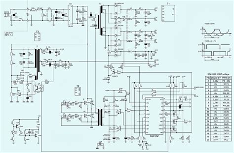 pc power supply pinout schematic maxipx