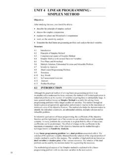 UNIT 4 LINEAR PROGRAMMING - SIMPLEX METHOD / unit-4-linear-programming-simplex-method.pdf / PDF4PRO