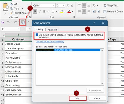 How To Enable Share Workbook In Excel With Custom Sharing Excel Insider