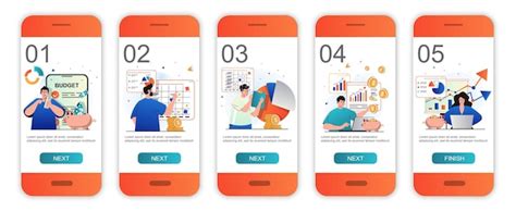 금융 서비스 개념 뉴모픽 템플릿 세트 신용 카드 서비스 Ui Ux Gui 화면 프리미엄 벡터