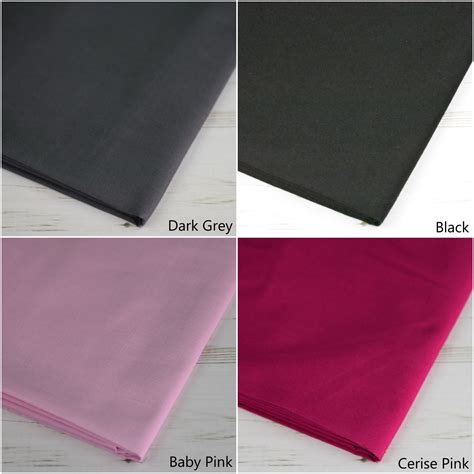 Extra Wide 100 Cotton Sheeting Fabric Plain Solid Colours Etsy Uk