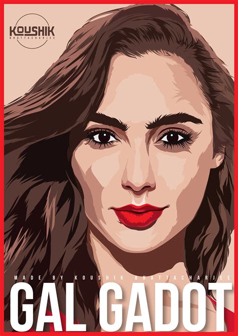 Gal Gadot Vector Illustration 2021 On Behance