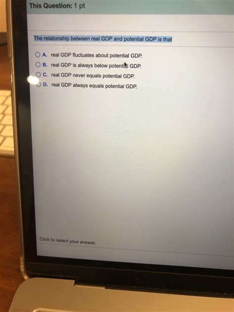 solved this question 1 pt the relationship between real gdp