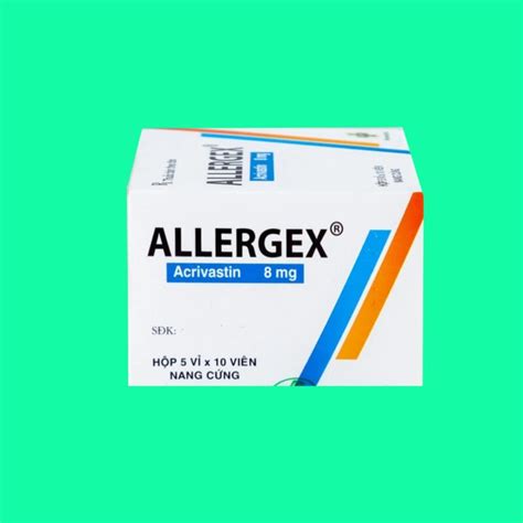 Thuốc Allergex 8mg Công Dụng Liều Dùng Lưu ý Tác Dụng Phụ