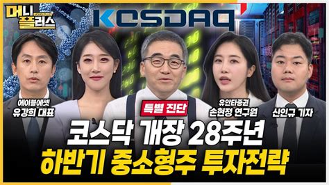 특집 코스닥 개장 28주년 하반기 중소형주 투자전략ㅣ한국경제tvㅣ머니플러스 Youtube