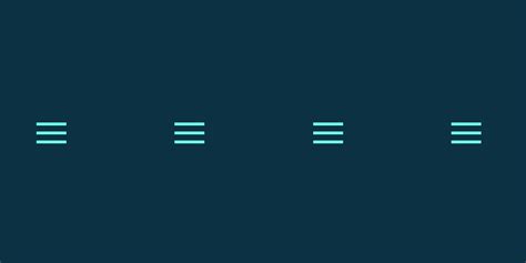multiple hamburger menu animations codemyui