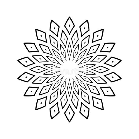 Abstract Geometric Radial Pattern Decorative Design Element Stock Vector Illustration Of