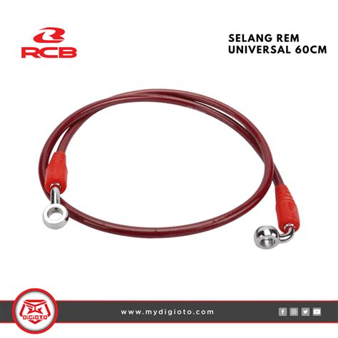 Selang Rem Rcb 60cm Universal Merah