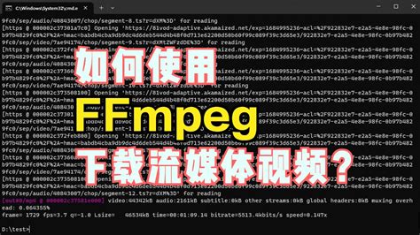如何使用ffmpeg下载流媒体视频？ 哔哩哔哩