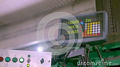 CNC Milling Machine Control Panel Stock Footage Video Of Engineer