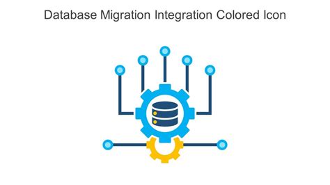 database migration integration colored icon in powerpoint pptx png and
