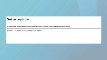Fix It Fast Not Acceptable Error Explained