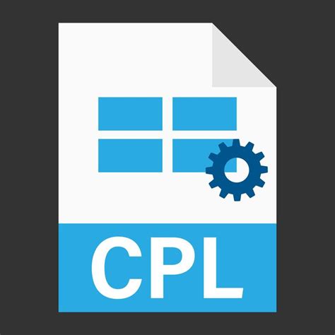Modern Flat Design Of Cpl File Icon For Web 11721632 Vector Art At Vecteezy