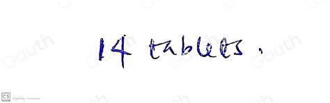 Solved Order Alprazolam 2 Mg Take 1 Tab Po Bid For 7 Days How Many Total Tablets Will The