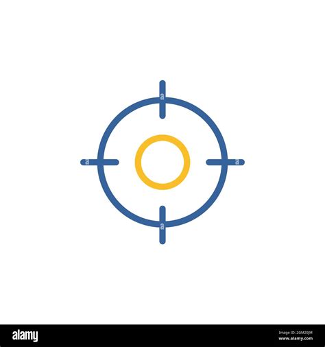 Crosshairs Target Destination Vector Icon Navigation Sign Graph Symbol For Travel And Tourism