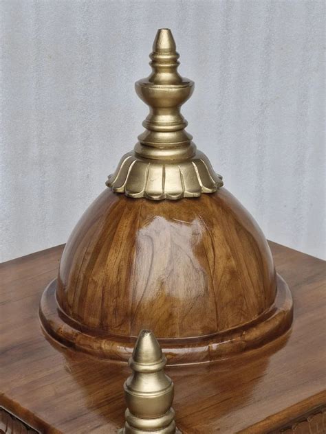 Traditional 3 5 Feet 4 Pillar Brown Polished Teak Wood Pooja Temple For Home At ₹ 18000 Piece