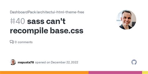 sass can t recompile base css · issue 40 · dashboardpack architectui