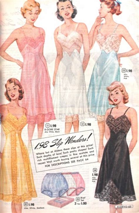 Aldens Catalog 1950s Slips Page 92 Ladies Slips From An U Flickr