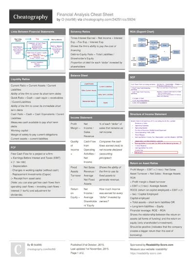 cheat sheets from october 2015 cheat sheets for