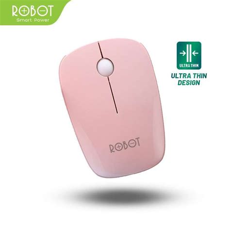 Promo Robot M220 2 4g Wireless Optical Mouse Scroll Wheel Black