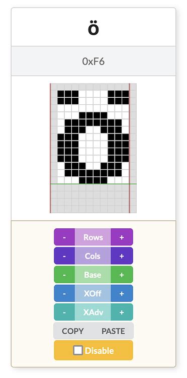 Adafruit Font System Uses Other Ascii Code Table Displays Arduino