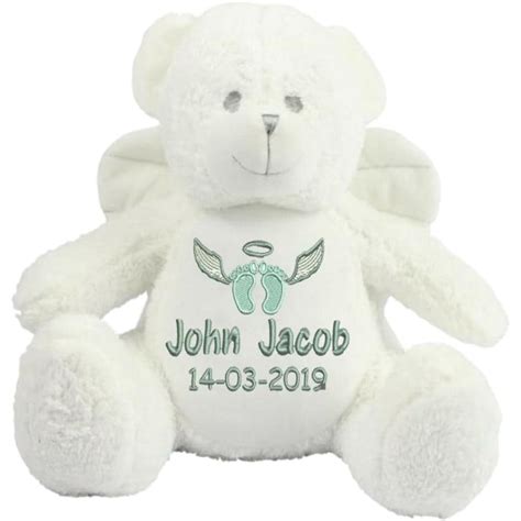 Personalised Angel Memory Bear Sympathy Bear Bereavement Bear