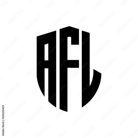 Afl Letter Logo Design Afl Modern Letter Logo With Black Background
