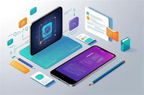 Premium Photo Web Develop For Mobile Phone Vector Concept Create