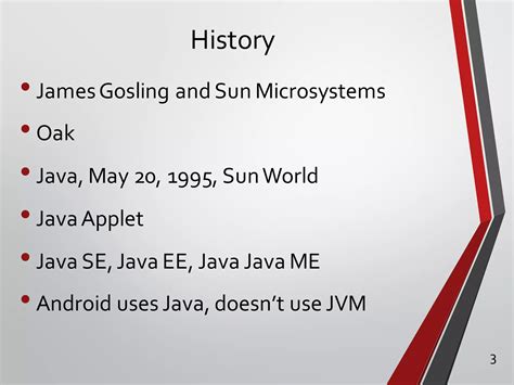 Java Oop Programming Language Part 1 Introduction To Java Ppt