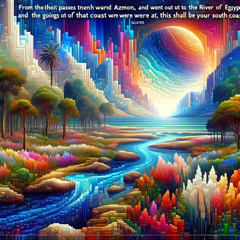 Joshua 15 4 Artwork Bible Art