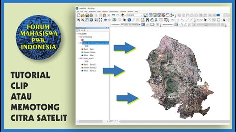 Cara Clipmemotong Citra Satelit Tutorial Youtube