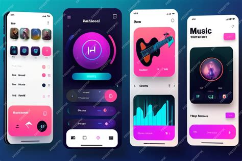 premium photo music app ui music ui app creative design music app ui