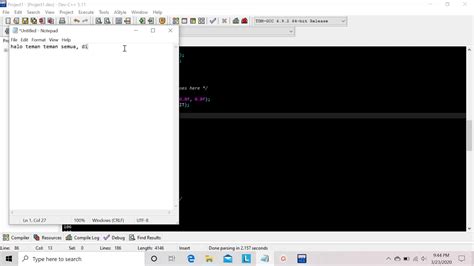 Membuat Garis Horizontal Menggunakan OpenGL DEV C YouTube