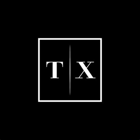 Premium Vector Tx Minimalist Typography Logo