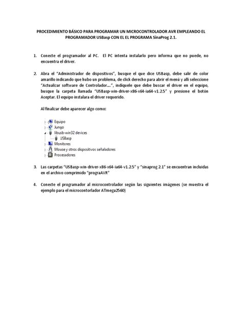 Indicaciones Para Programar Atmega2560 Con Usbasp Pdf