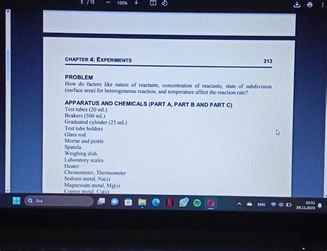 Solved Problem How Do Factors Like Nature Of Reactants