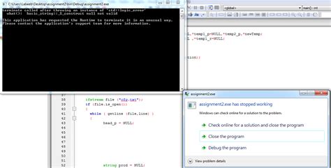 C Terminate Called After Throwing An Instance Of Std Logic Error What Basic String S