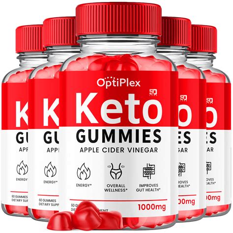 Optiplex Keto Gummies Maximum Strength Acv Vitamin Supplement 5 Pack
