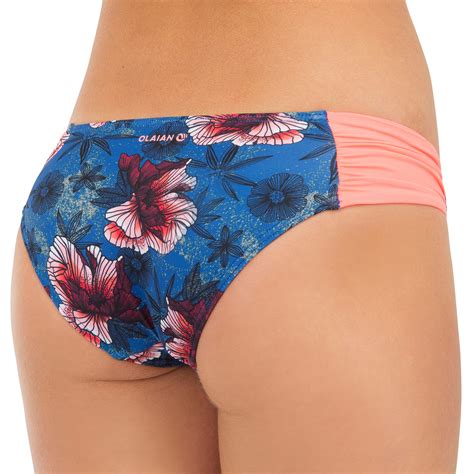 Girls Surf Swimsuit Bottoms Malou 500 Blue Decathlon