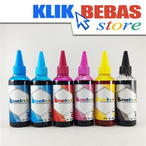 Jual Tinta Dye One Ink Epson Ml Set Warna Shopee Indonesia