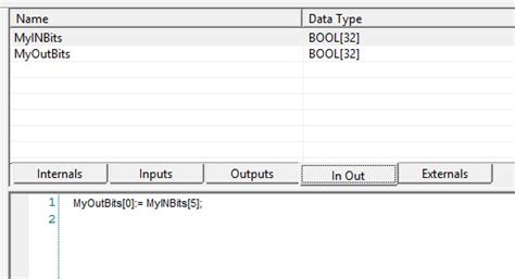Bit Access In Words In Cx Programmer Using Structured Text Cx