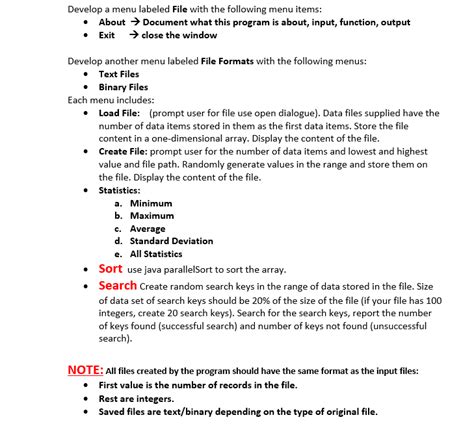 Solved Develop A Menu Labeled File With The Following Menu Chegg
