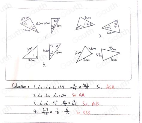 Solved Identify The Similarity Tests That Describe The Following Pairs