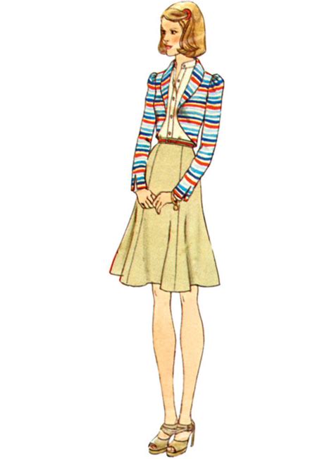 S3018 Pdf Simplicity Sewing Pattern 1970s Misses Pants Skirt And