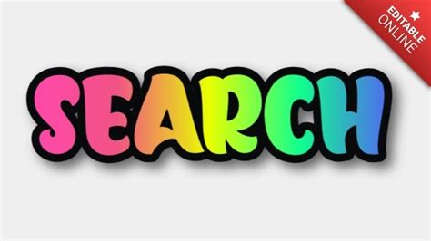 Search Text Effect Generator