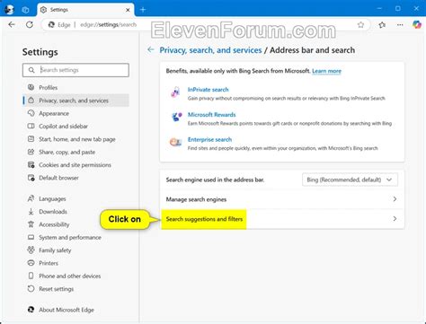 Enable Or Disable Autosuggest In Address Bar Of Microsoft Edge