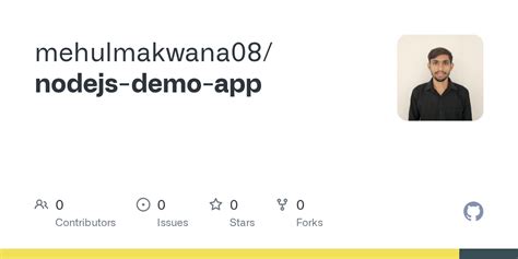 Github Mehulmakwana08nodejs Demo App
