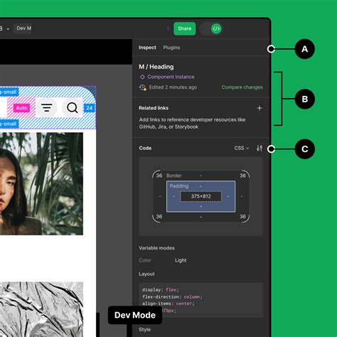 can you use figma dev mode for free infocore